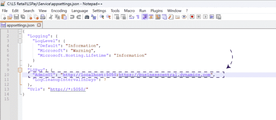 LS Pay Service and LS Express Setup