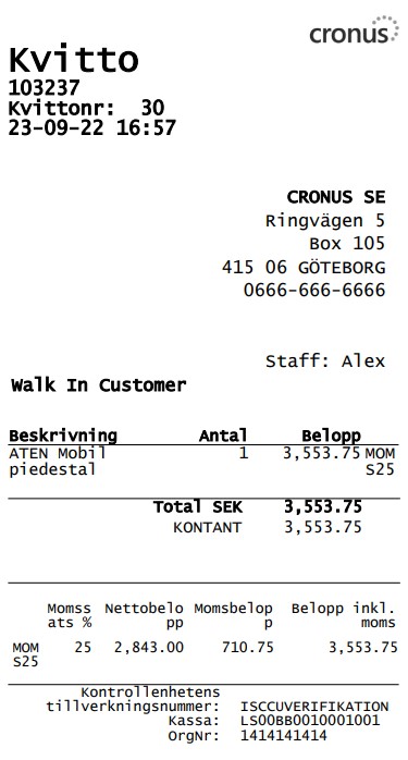 LS Express POS Receipt, X and Z Report
