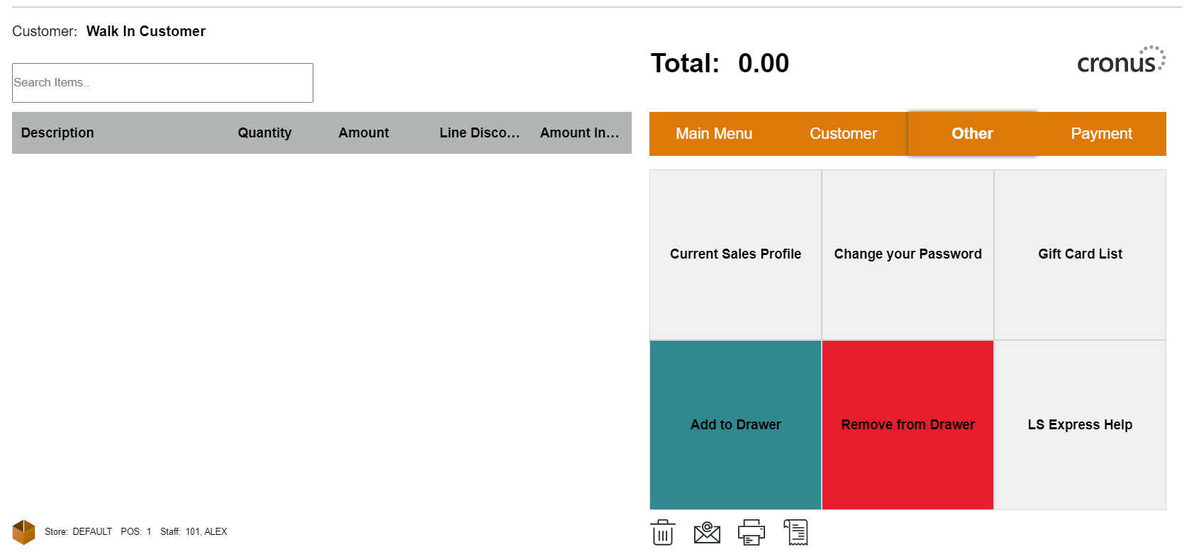 POS Menu