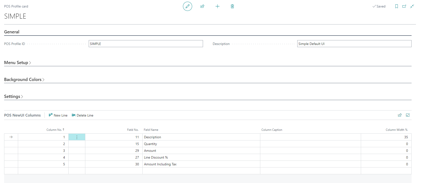 POS Profile
