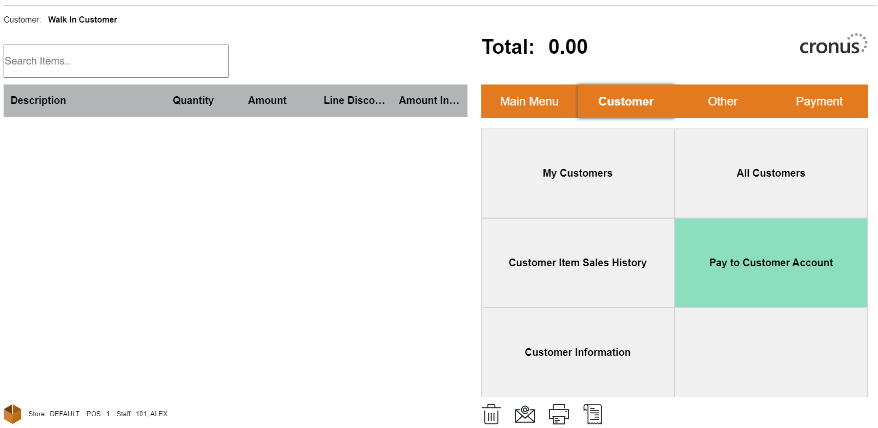 Pay to Customer Account